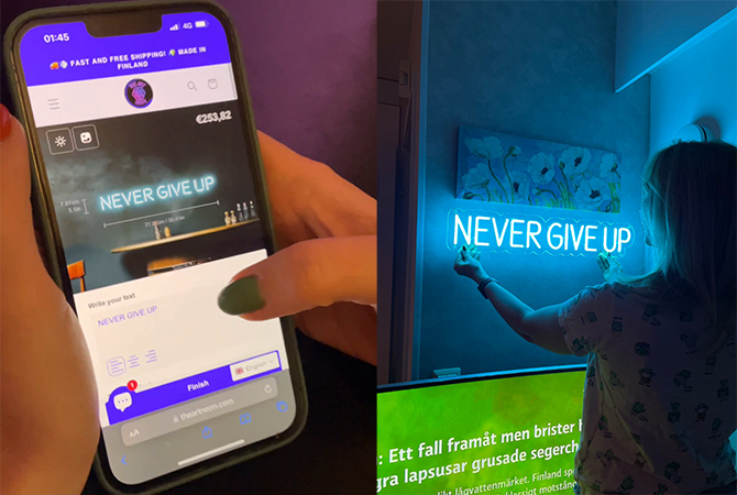 Letreiros de néon LED personalizados em Portugal – The Art Neon